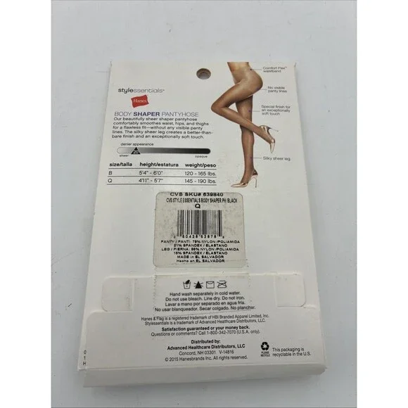 Hanes | Accessories | Hanes Stylessentials Body Shaper Pantyhose Pair ...